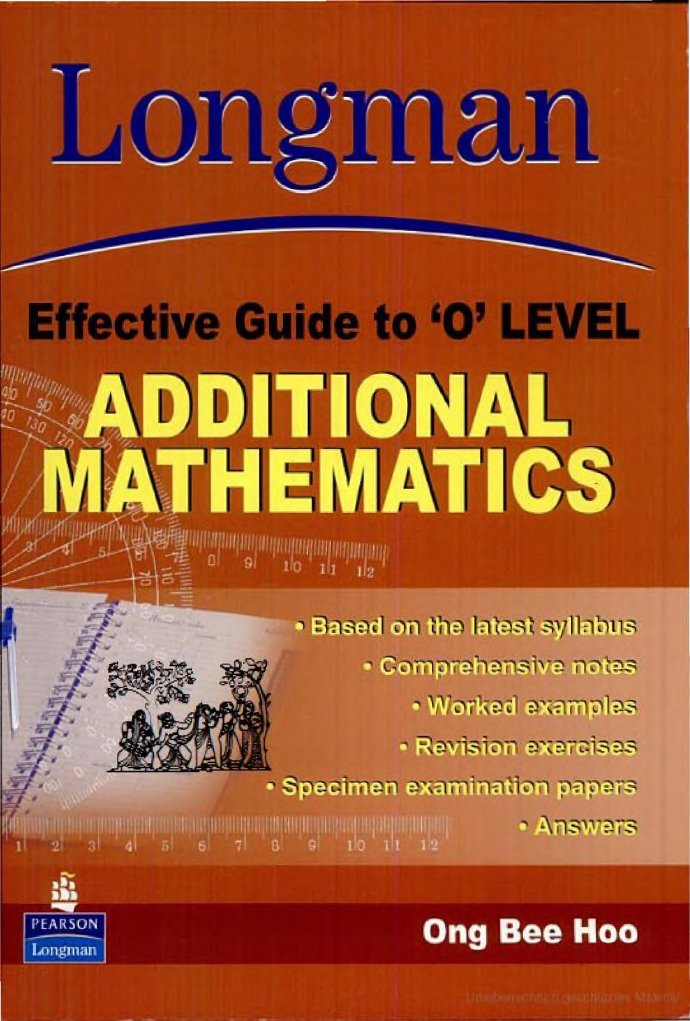 LEG O Level Additional Maths | PDF