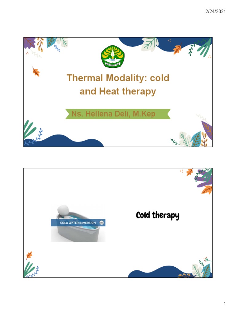 Cold and Heat Therapy | PDF