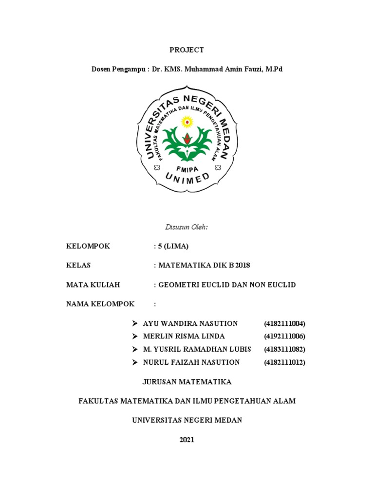 Project Kelompok 5 Geometri Euclid & Non Euclid | PDF