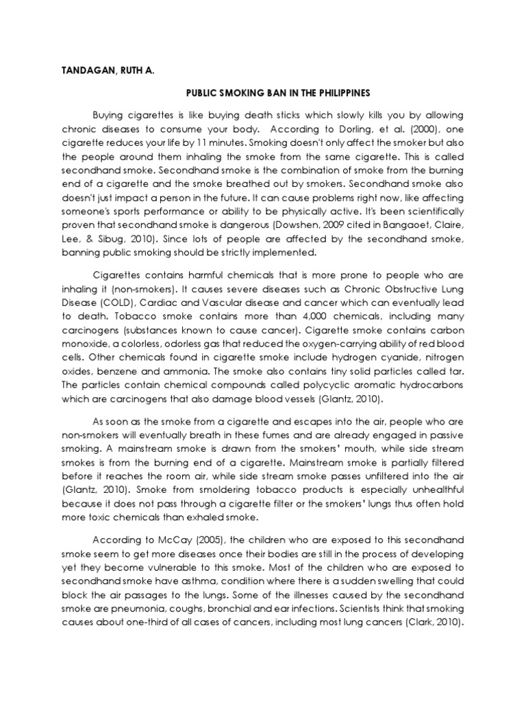 Public Smoking Ban in the Philippines | PDF | Cigarette | Smoke