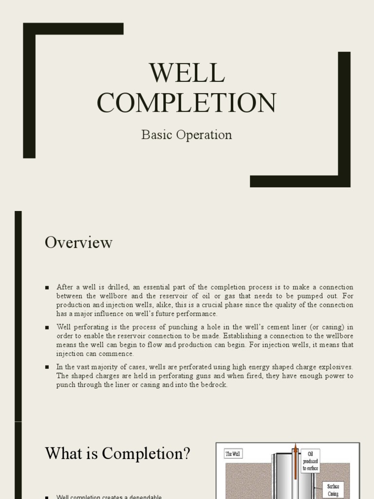 Well Completion: Basic Operation | PDF | Casing (Borehole) | Blowout ...
