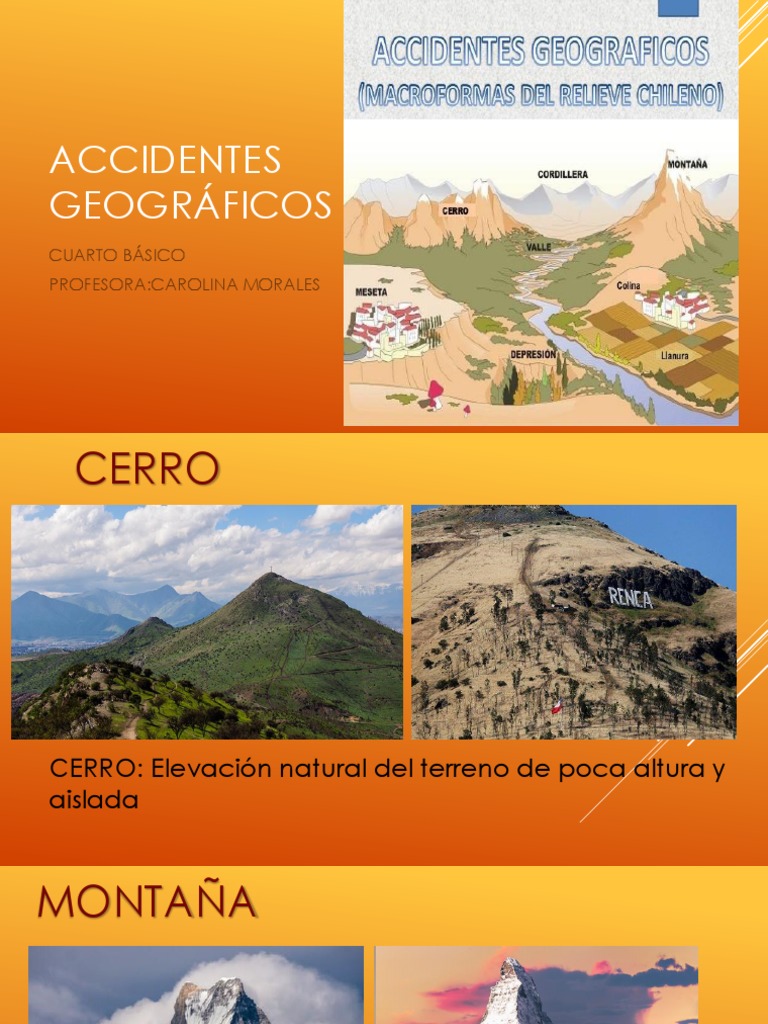 Tipos De Accidentes Geográficos