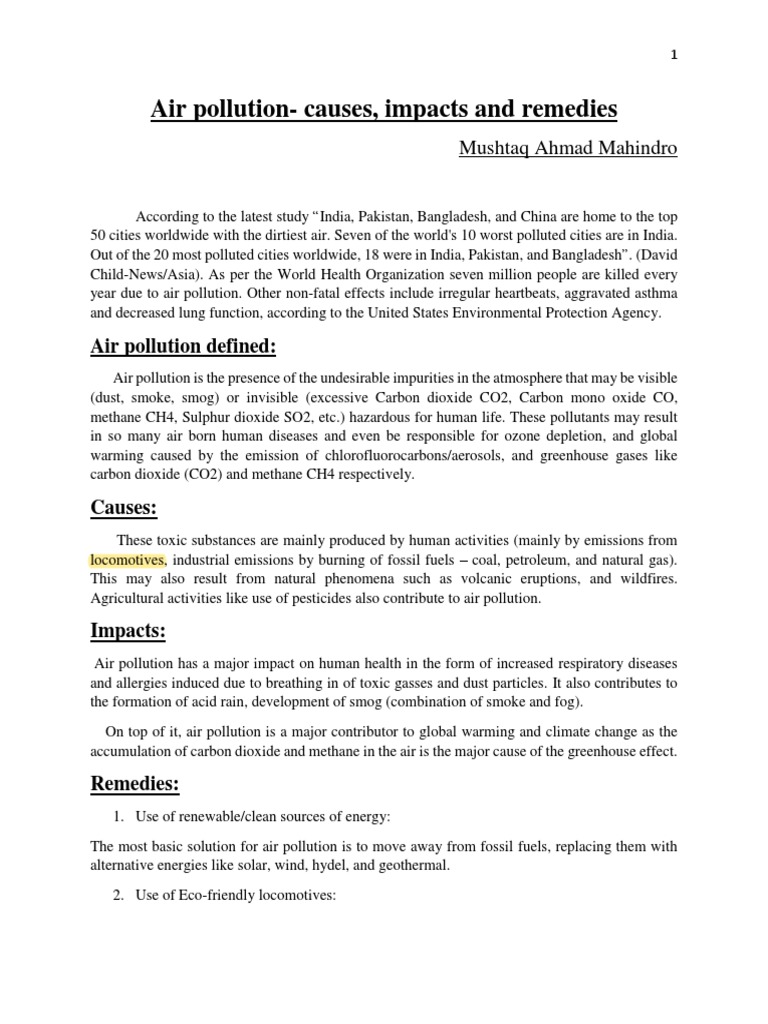 South Asia's Air Pollution Crisis | PDF | Smog | Air Pollution
