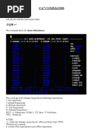 Ca7 Mainframe Commands | PDF