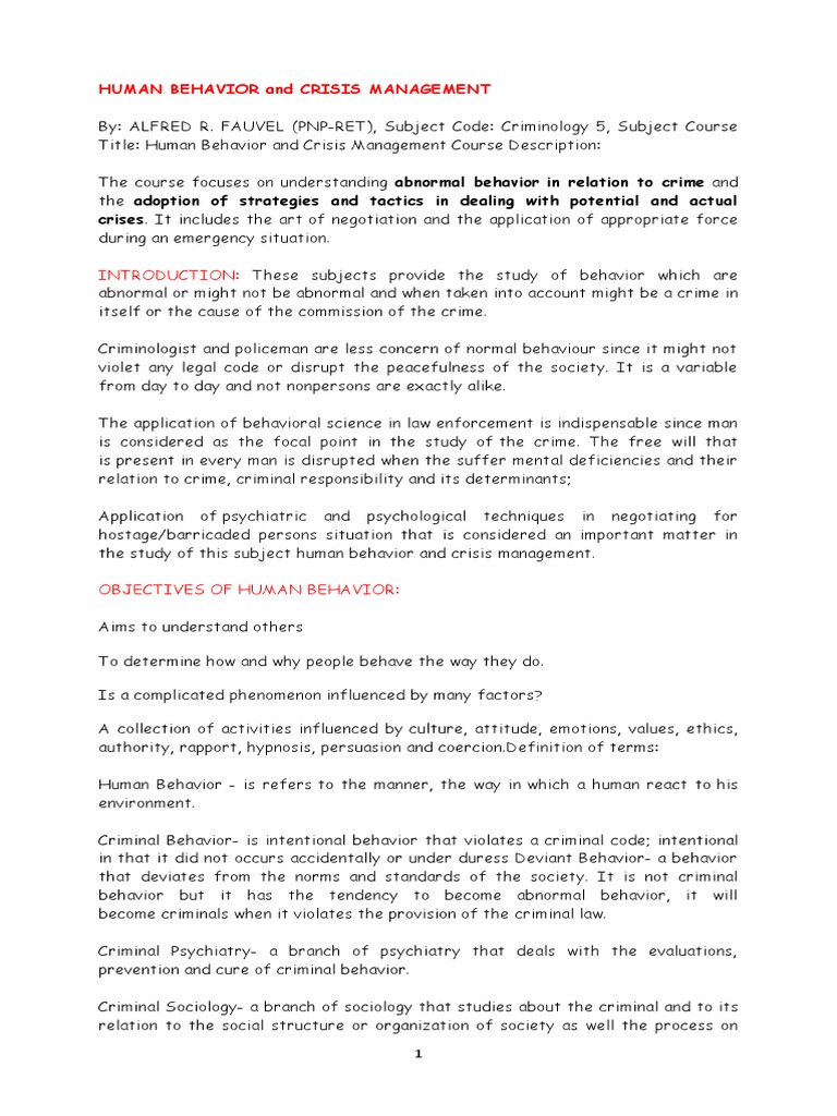 Crises. It Includes The Art of Negotiation and The Application of ...