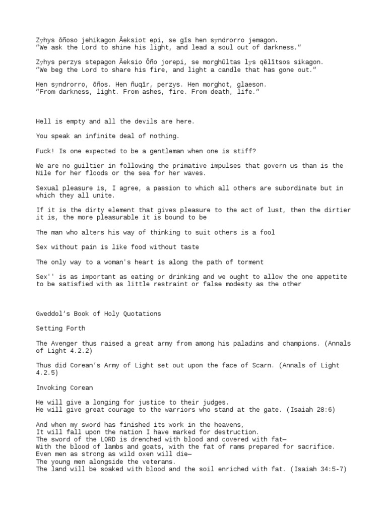 Cleric Quotes | PDF | Fires | Bible