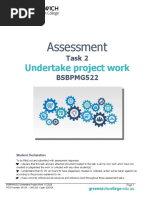 BSBTEC302 Student Assessment Task 2 - Project Portfolio V1.1 | PDF | Spreadsheet | Simulation