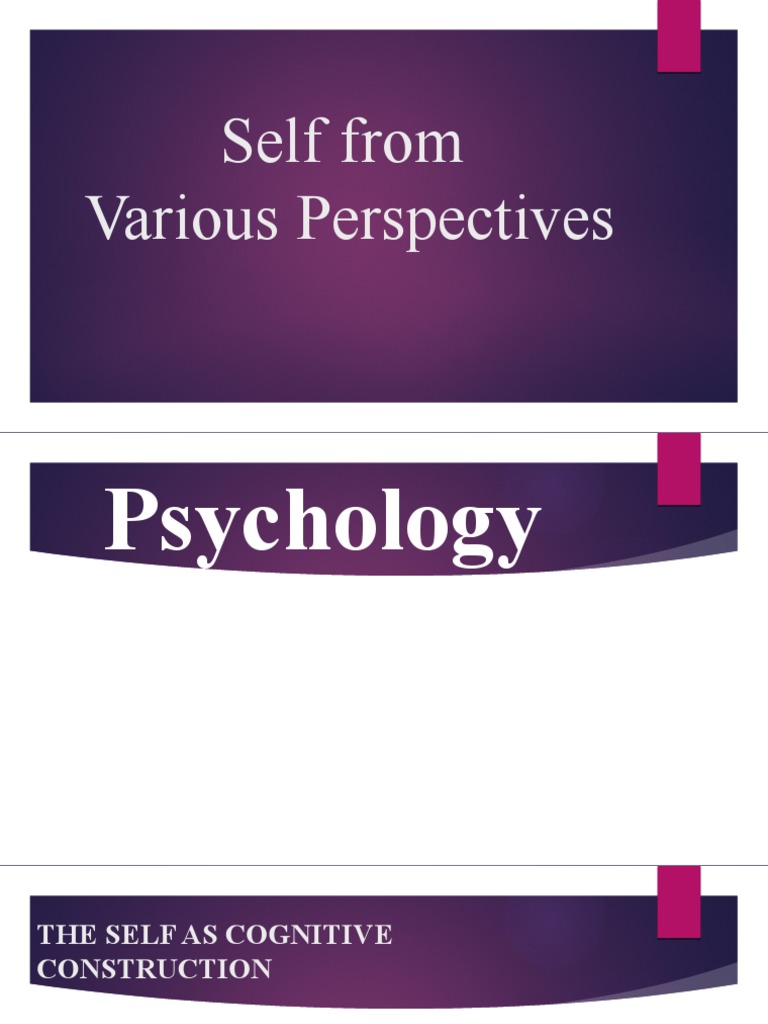 Understanding The Self 3 | PDF | Id | Self