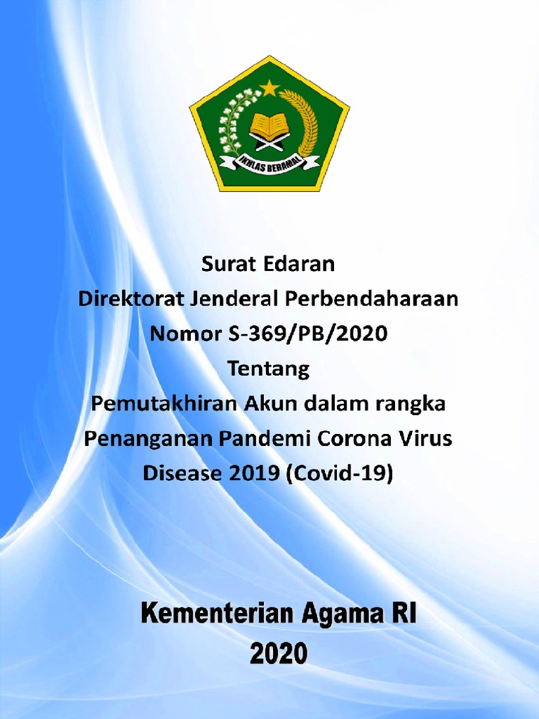 SE 369 PB 2020 - Pemutakhiran Akun Covid | PDF