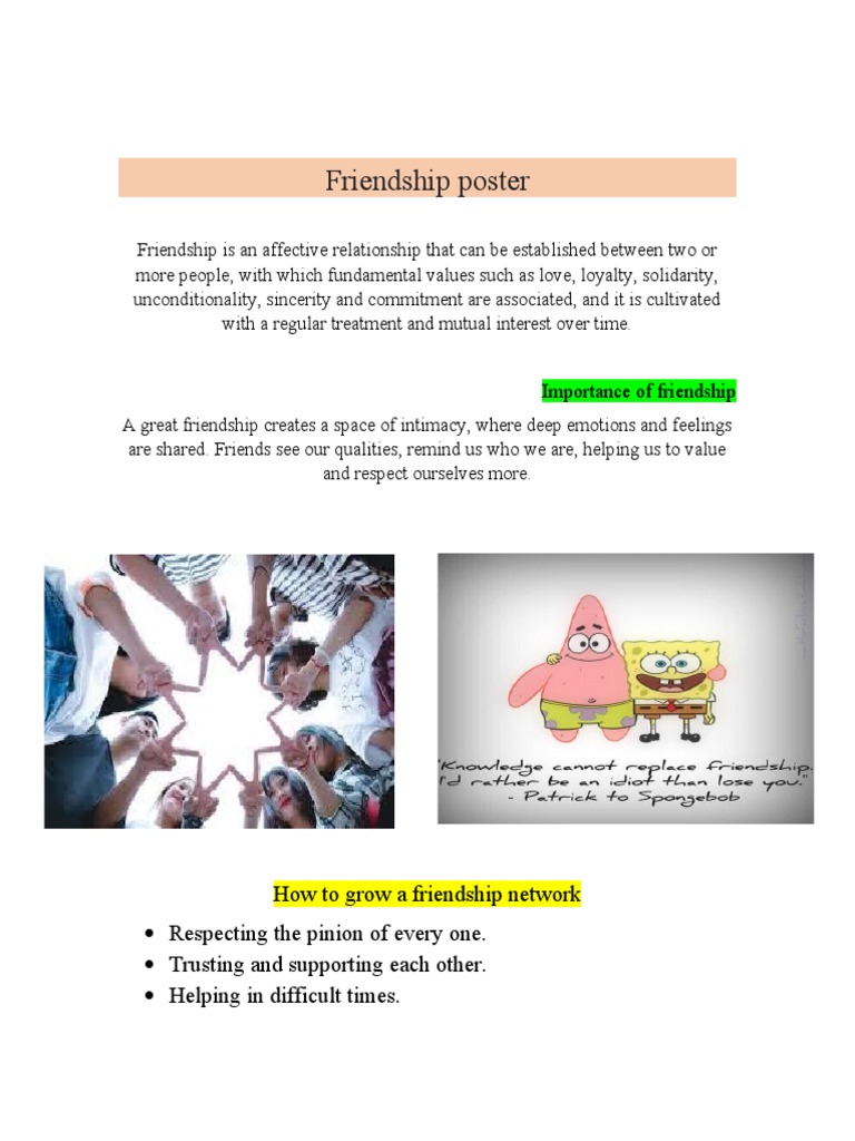 Friendship Poster | PDF