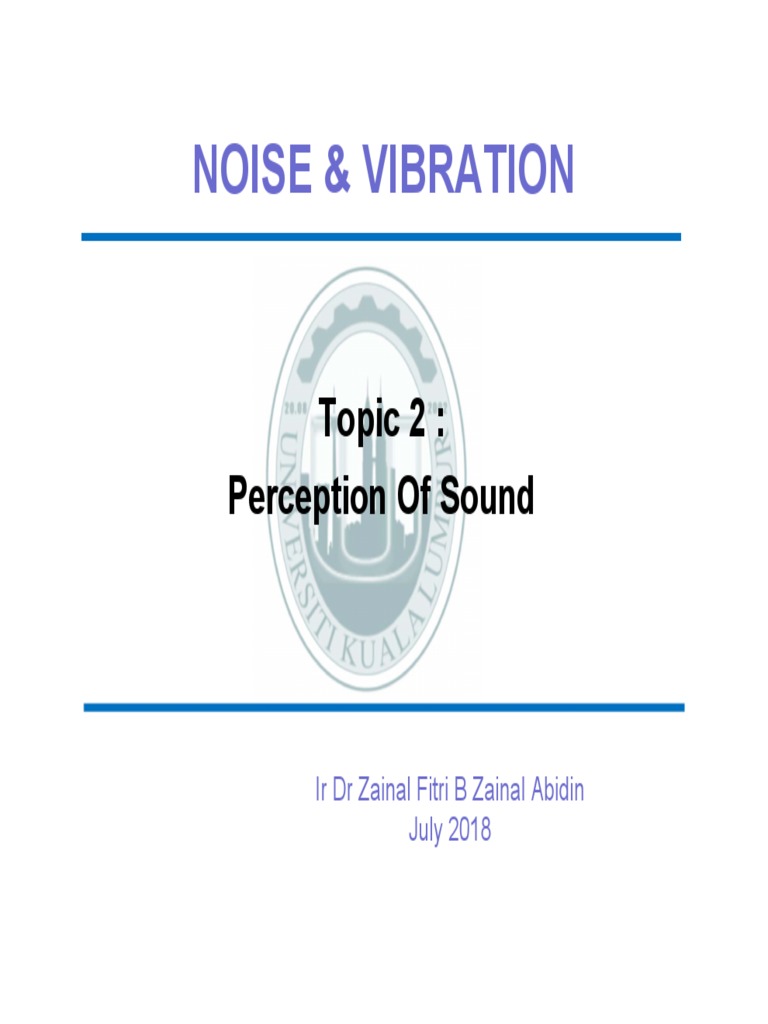 Lesson 9 - Perception of Sound | PDF | Noise | Pitch (Music)