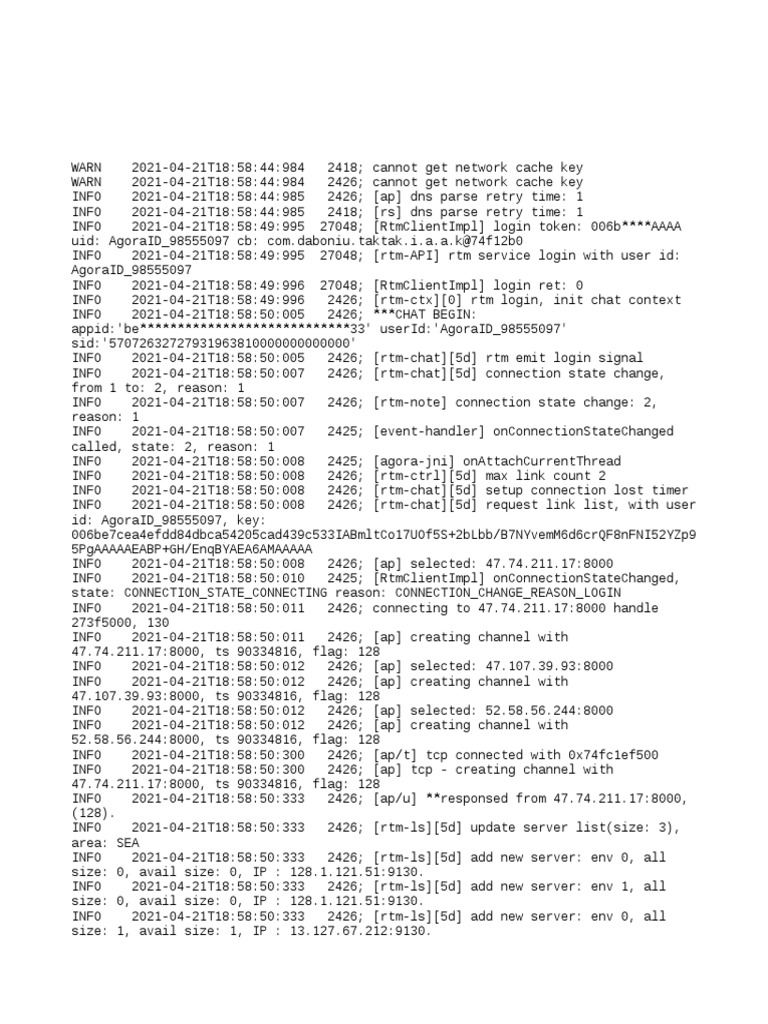 Real-time Messaging (RTM) Client Login Process and Connection State ...