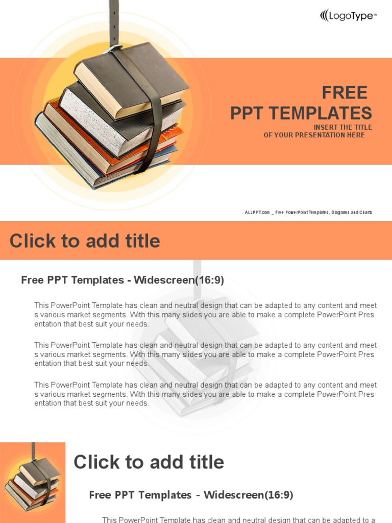 Microsoft Powerpoint Templates Presentation Books