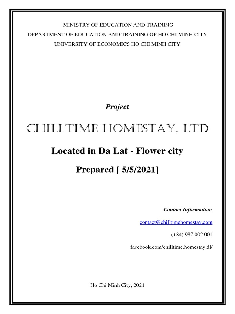 Capital Budgeting Business Plan Homestay | PDF | Net Income | Revenue