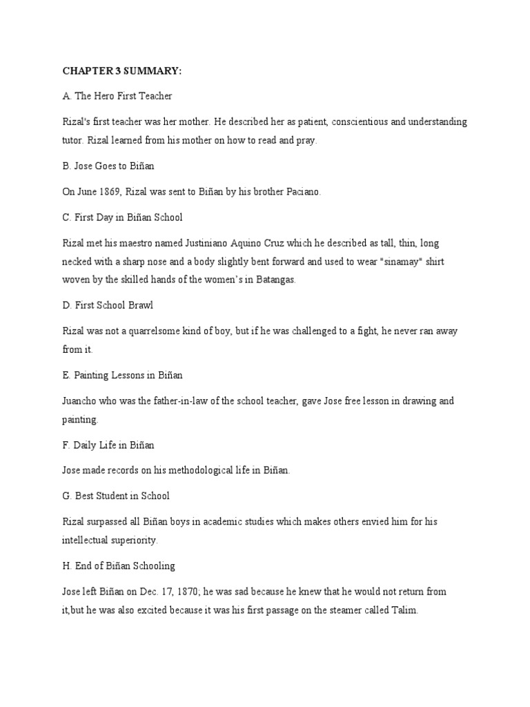 Chapter 3 Summary | PDF