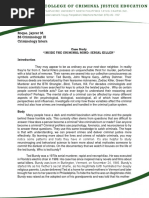 BTK Killer Case Study | PDF | Crime & Violence | Criminal Justice