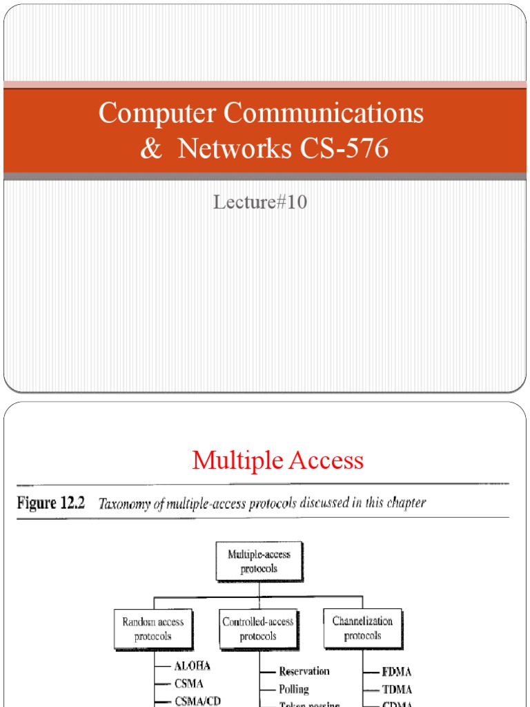 Computer Communications & Networks CS-576: Lecture#10 | PDF | Channel ...