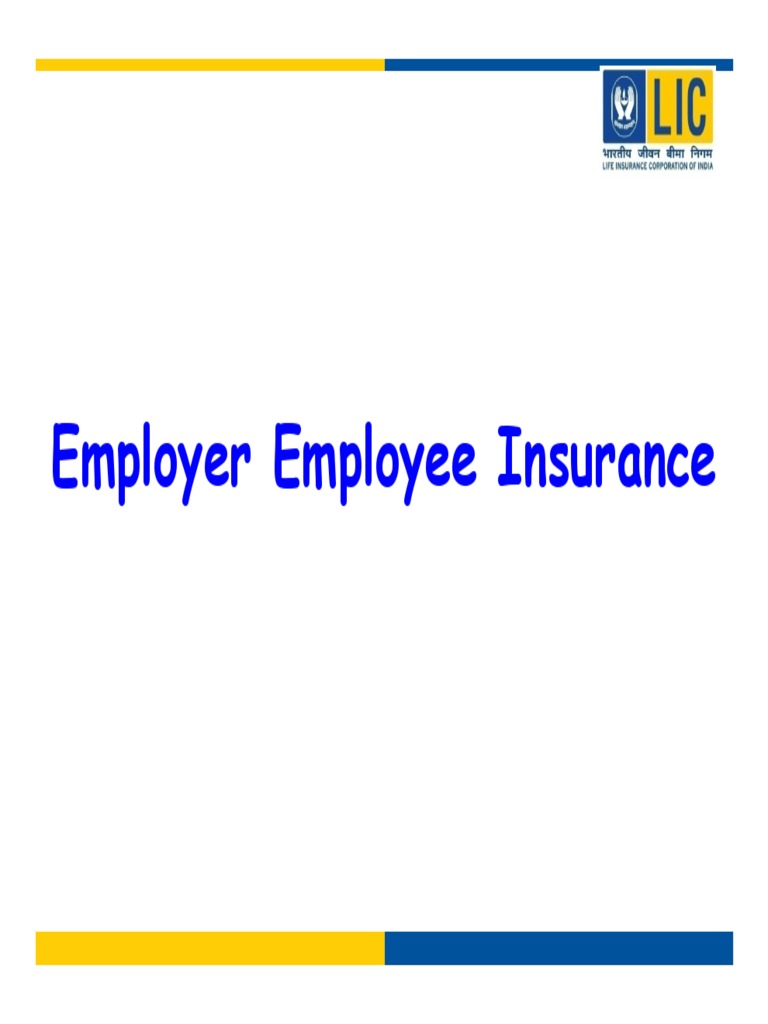 Employer-Employee Insurance Overview | PDF | Employment | Welfare