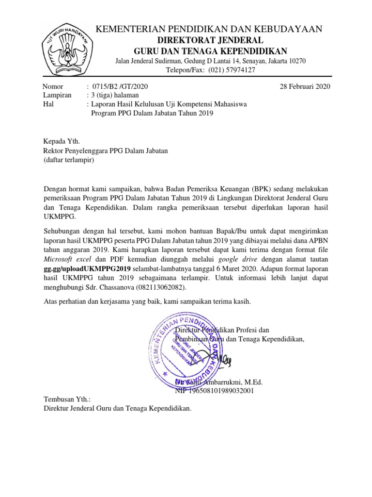 SE Laporan Kelulusan Ukmppg 2019 | PDF