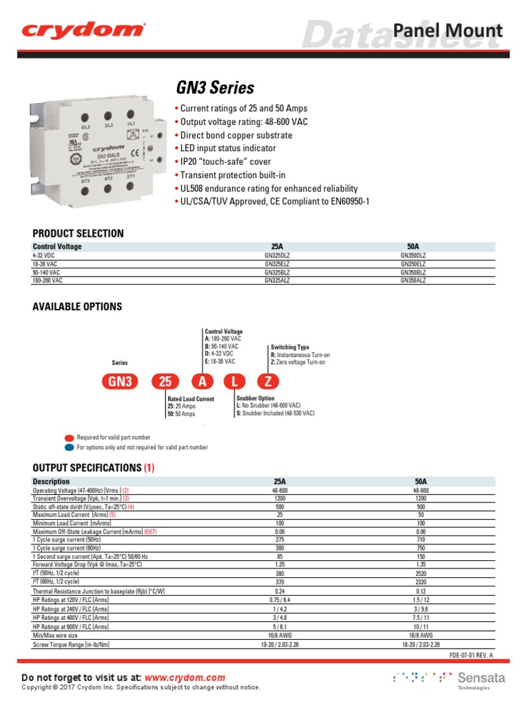 Panel Mount: GN3 Series | PDF | Amplifier | Electrical Engineering