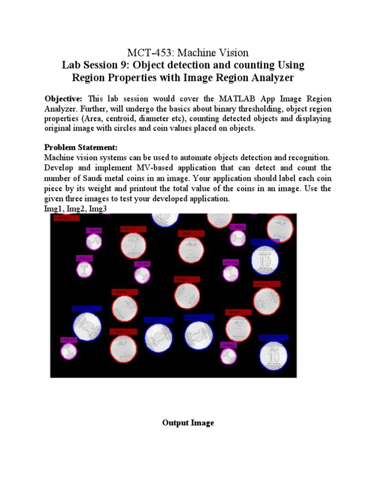 Lab Session 9: Object Detection and Counting Using Region Properties ...