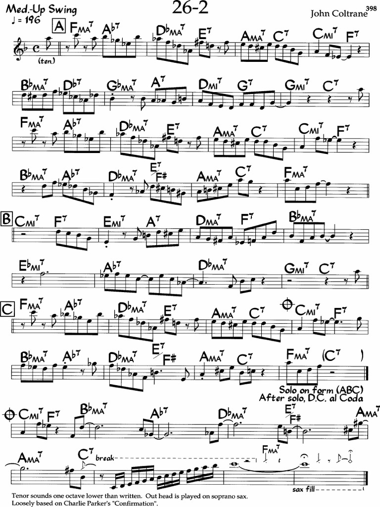 26-2 Lead Sheet | PDF