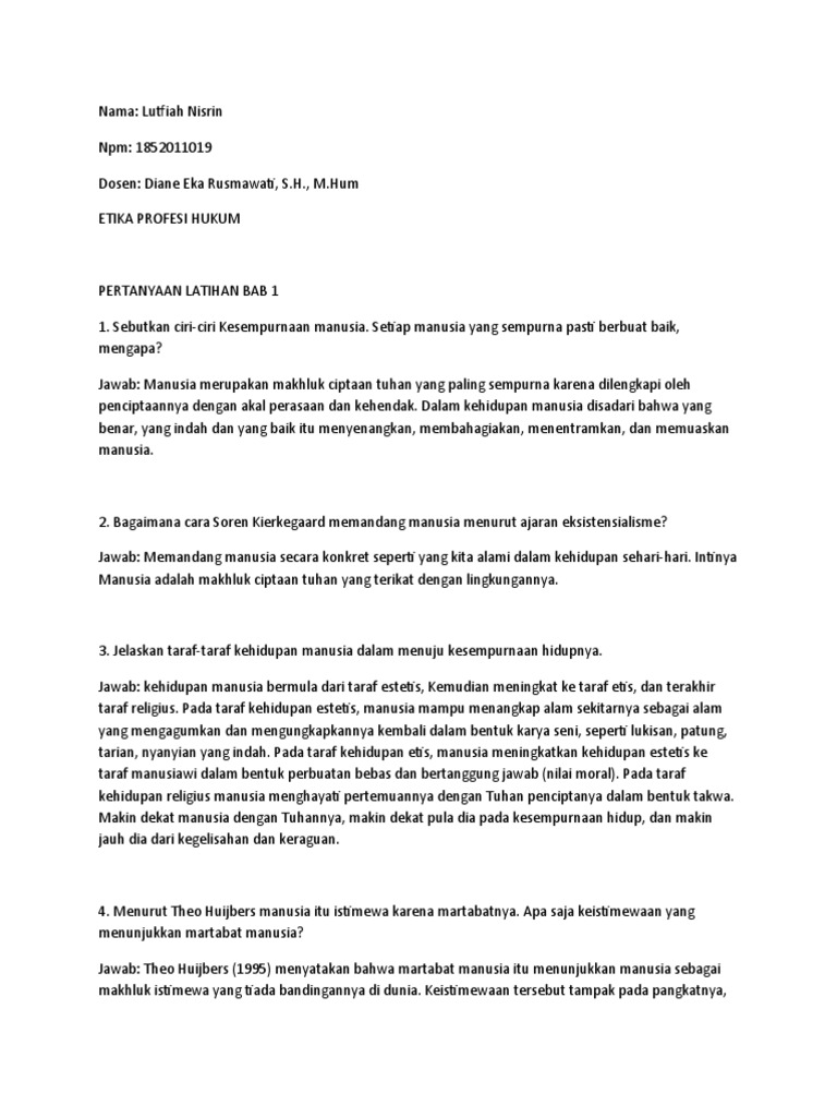 Lutfiah Nisrin 1852011019 ETPROF 1 | PDF