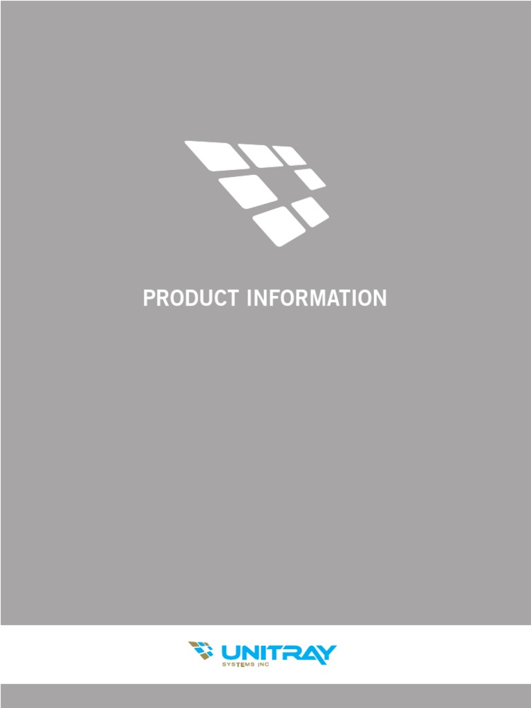Unitray Product | PDF | Manufactured Goods | Nature