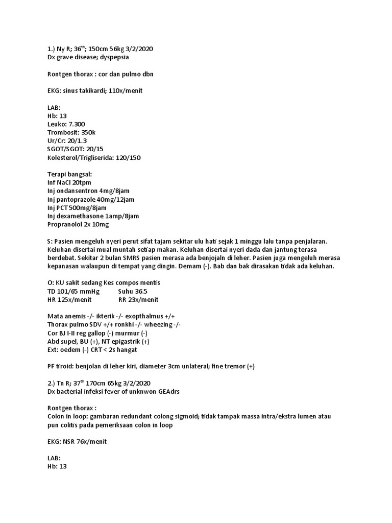 Borang Bangsal Melati | PDF