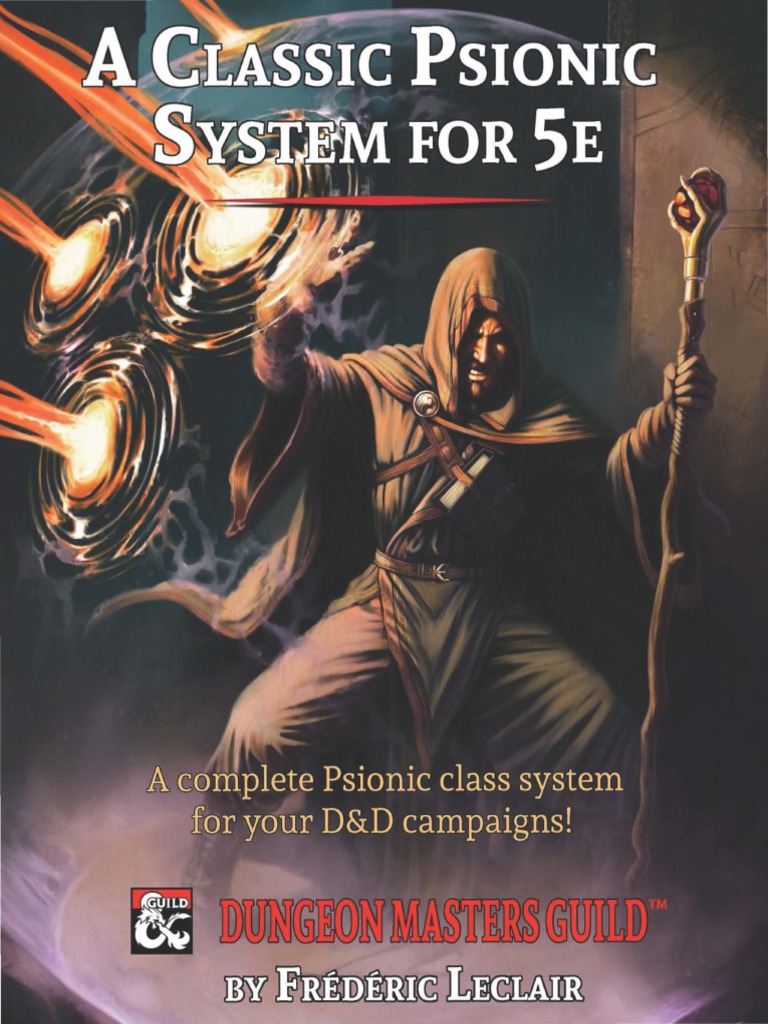 A Classic Psionic System For 5e | PDF