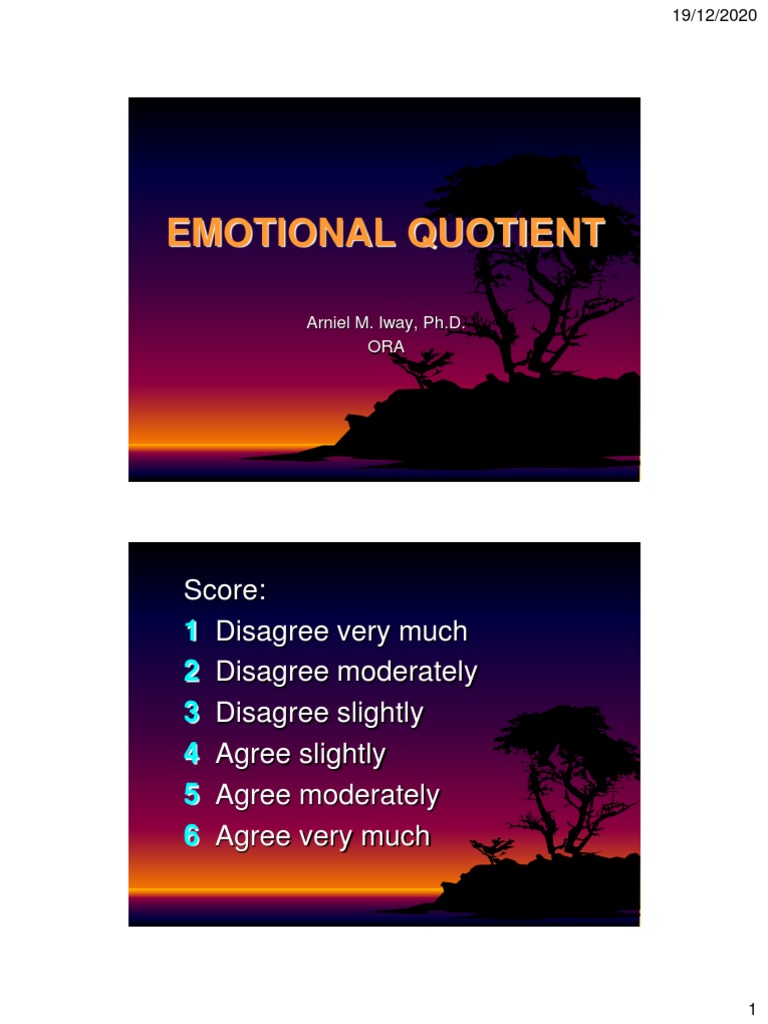 19 Emotional Quotient v2 | PDF | Emotions | Social Psychology