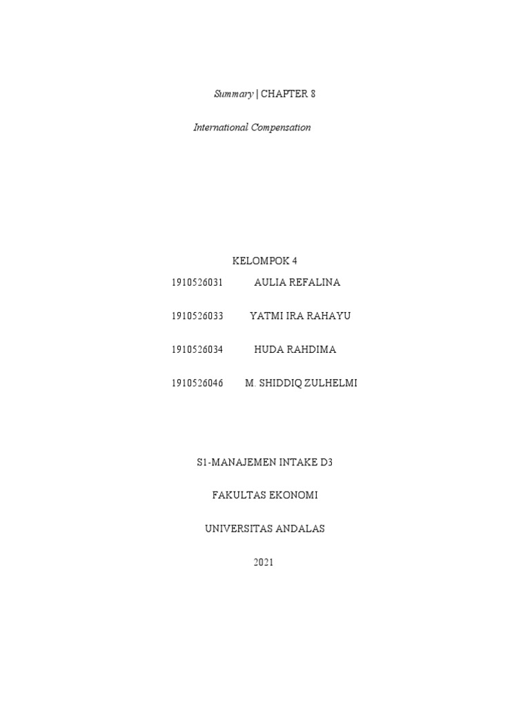 Summary Chapter 8 Kelompok 4 Fix Pdf 