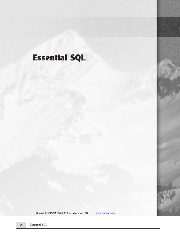 Essential Sql Pdf 
