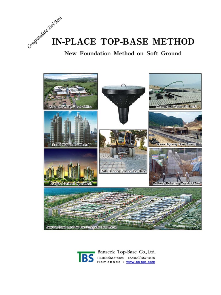 In-Place Top-Base Foundation Method | PDF | Silt | Reliability Engineering