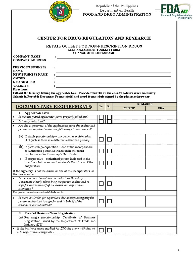 FDA Requirements for RONPD Registration | PDF | U.S. Securities And ...