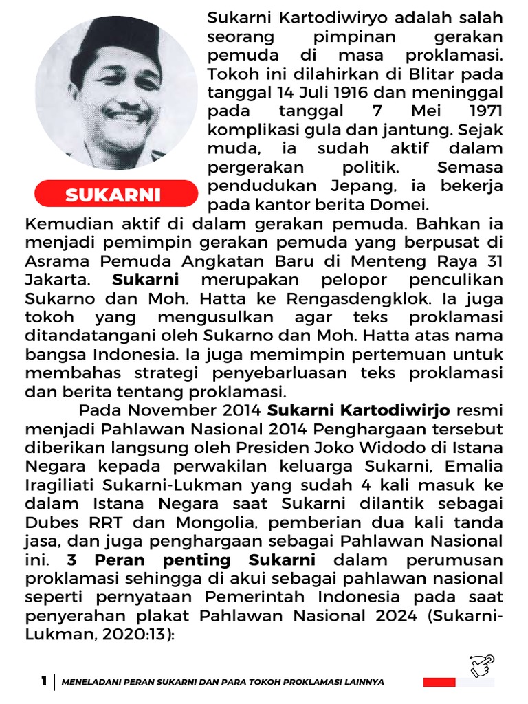 Peran Sukarni | PDF | Sejarah | Agama & Spiritualitas