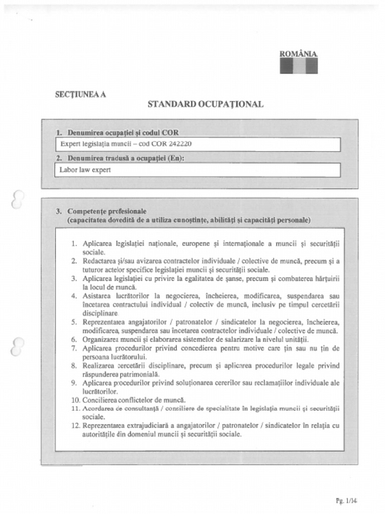 Atributii - Expert Legislatia Muncii | PDF