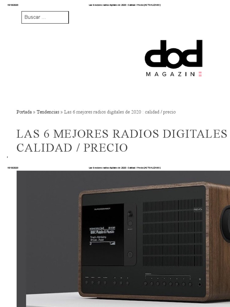 Las 6 Mejores Radios Digitales de 2020 - Calidad - Precio (ACTUALIZADO ...