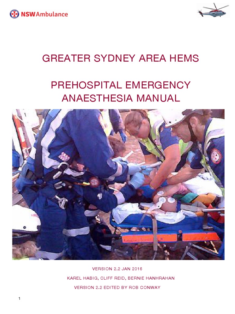 Prehospital Emergency Anaesthesia Guide | PDF | Apnea | Anesthesia