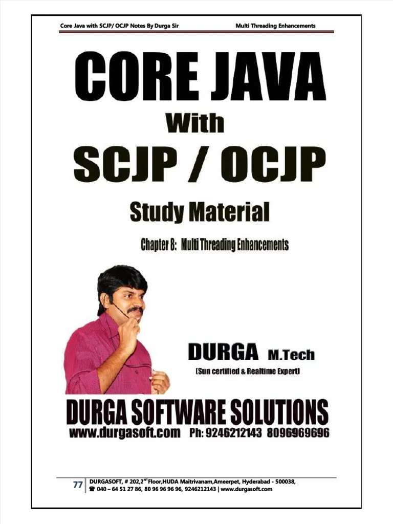 8 Multi Threading Enhance | PDF | Constructor (Object Oriented Programming) | Programming