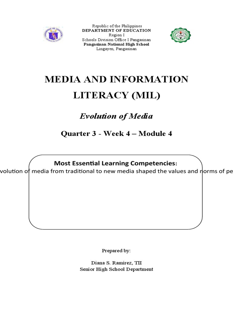The Evolution of Media Through the Ages: A Timeline Activity | PDF ...