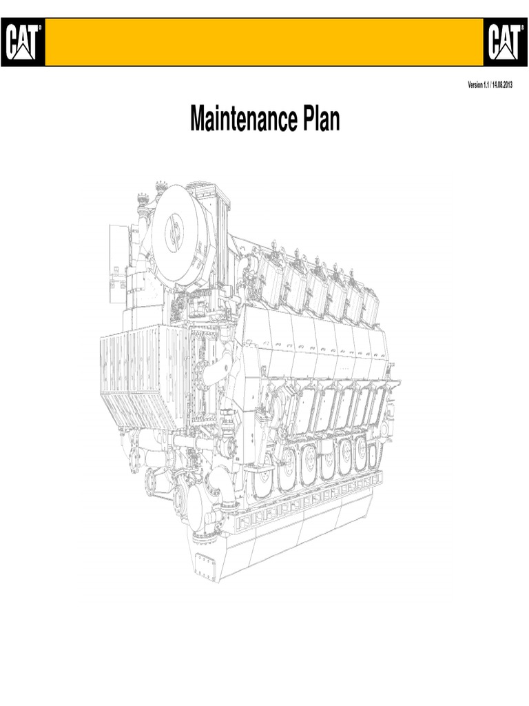 MaK 8M25C MaintenancePlan | PDF | Turbocharger | Piston