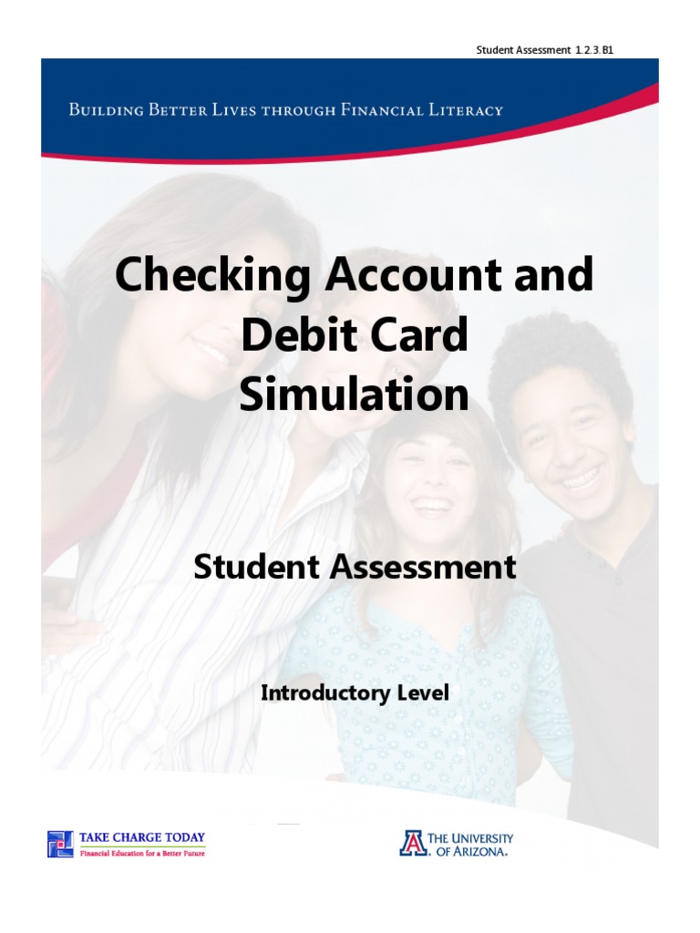 Checking Account and Debit Card Simulation: Student Assessment | PDF ...