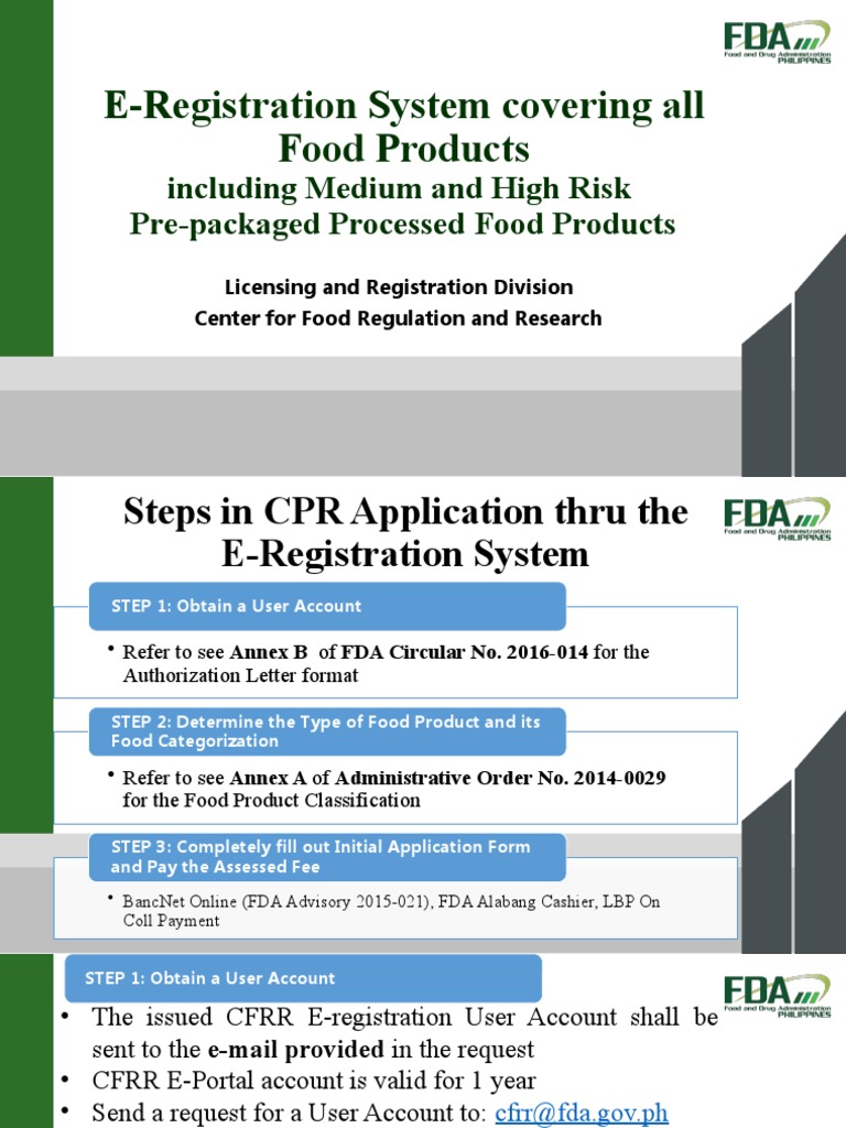 E-Registration Presentation - 10APR2019 | PDF | Dietary Supplements ...