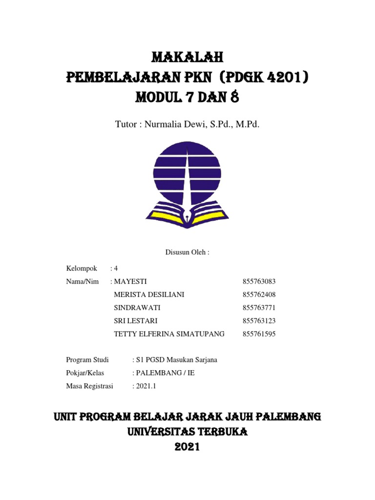 Makalah Pembelajaran PKN SD | PDF | Karier & Perkembangan