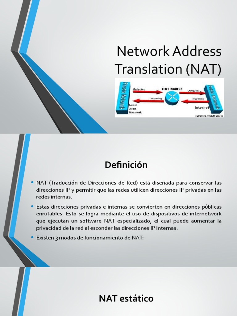 Network Address Translation (NAT) | PDF | Dirección IP | Enrutador (Computación)