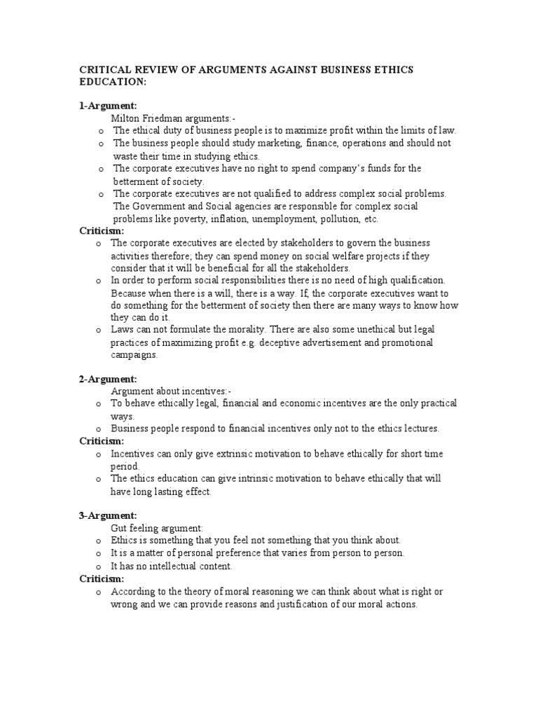 Assignment - Business Ethics | PDF | Business Ethics | Morality