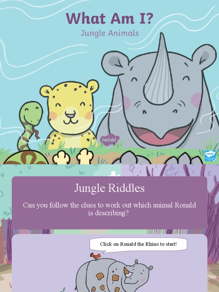 Jungle Animal Riddles for Kids | PDF | Nature