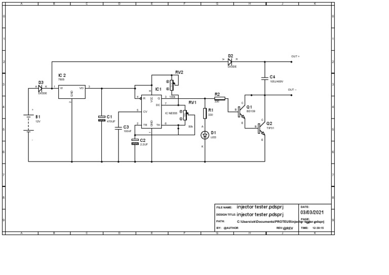 Electronic Injector Tester Design | PDF | Electrical Circuits ...