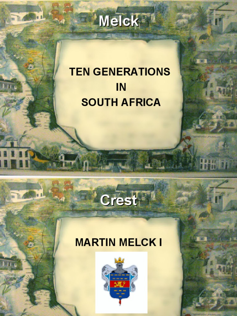 Melck Family History4109 | PDF